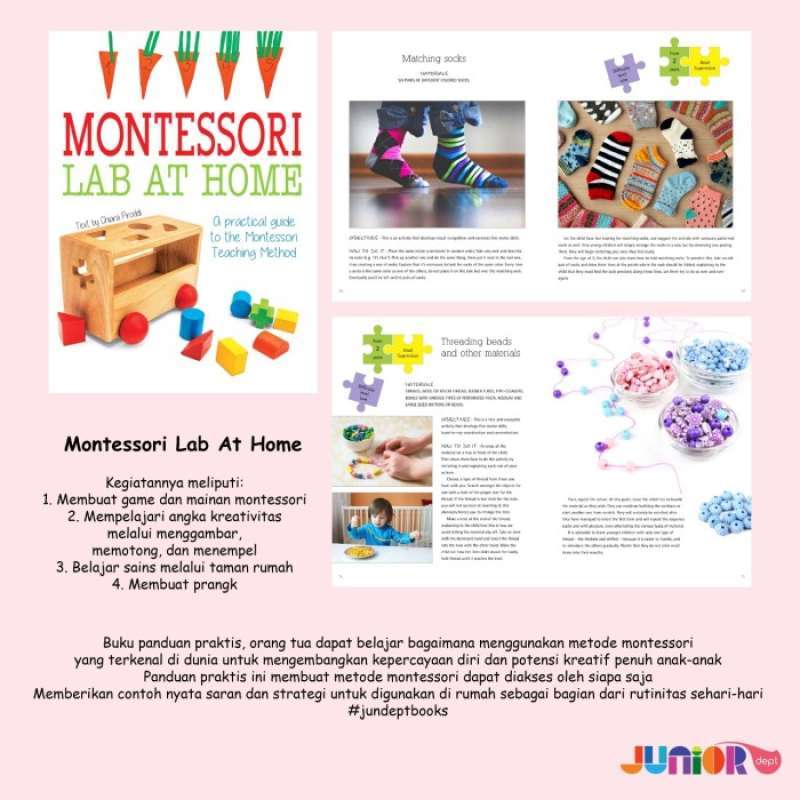 Promo Montessori Lab At Home/practical Guide Montessori Teaching Method ...