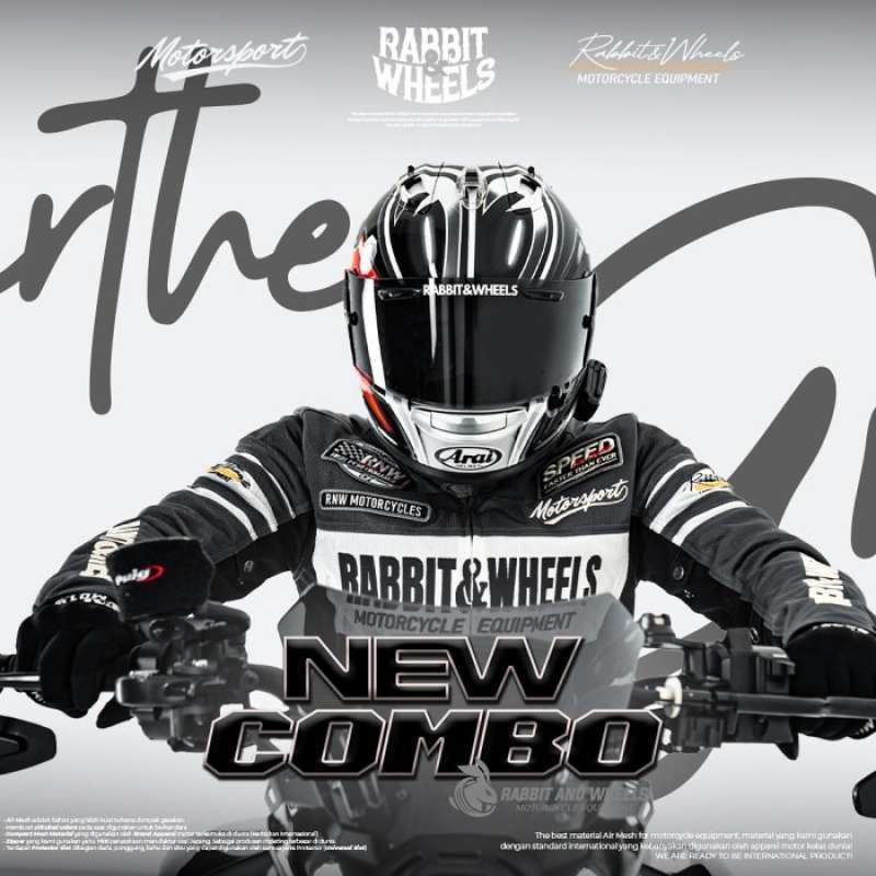 Jual Rabbit And Wheels New Combo 'sarthe Grey' 2024 - Jaket Riding - S ...