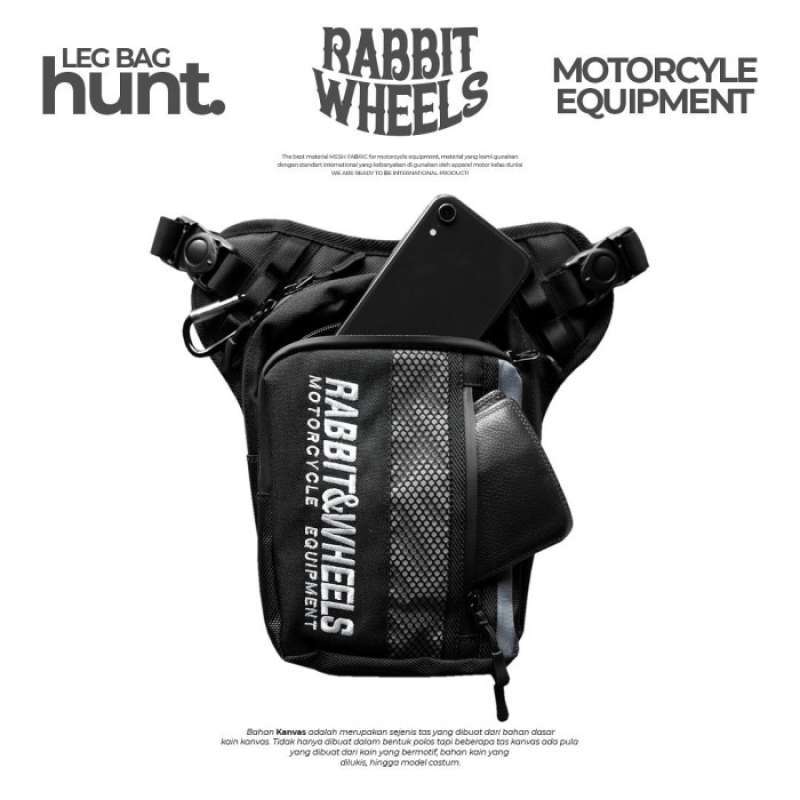 Jual Rabbit And Wheels Hunt Grey Leg Bag Tas Paha Original Ada Rain ...