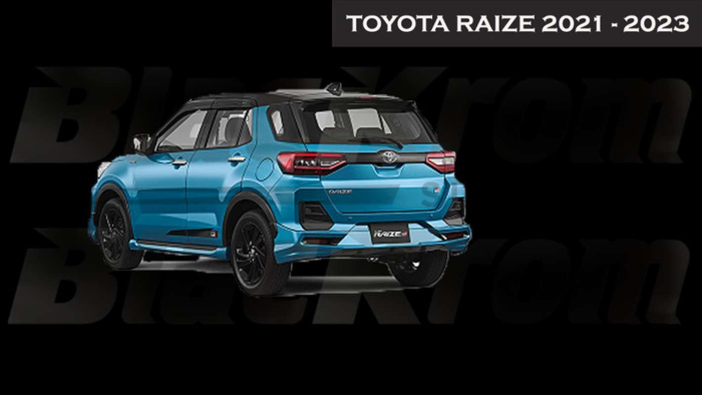 Jual Logo Emblem Black Chrome Belakang Toyota Raize 2021 - 2023 Di ...