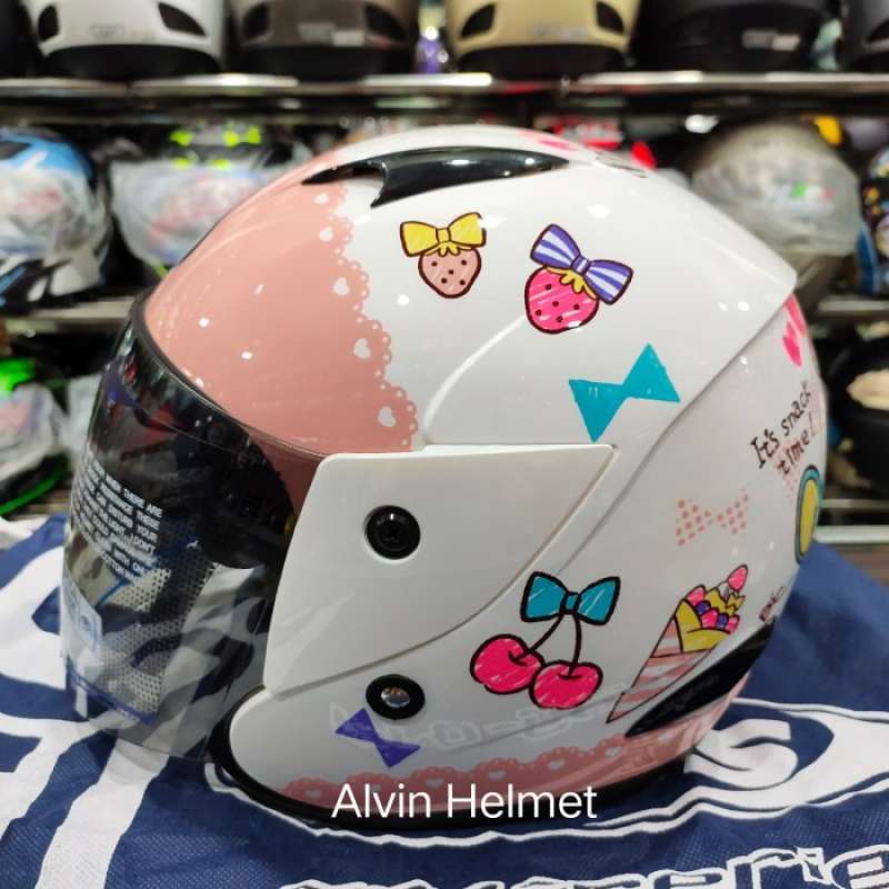 Jual Helm Anak Tanggung Mds Motif My Melody White Pink / Helm Anak Mds ...