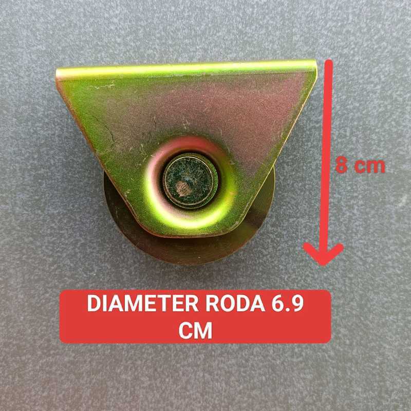Promo Roda Rel Besi U Groove 2 1/2 Inch Roda Besi Baja Untuk Gerbang ...