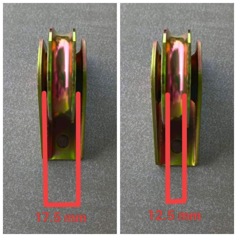 Promo Roda Rel Besi U Groove 2 1/2 Inch Roda Besi Baja Untuk Gerbang ...