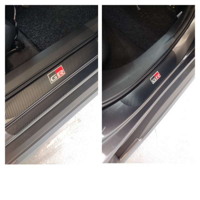 Jual Sill Plate Sticker Sticker Carbon 4d Texture Toyota Gr Sport Raize ...