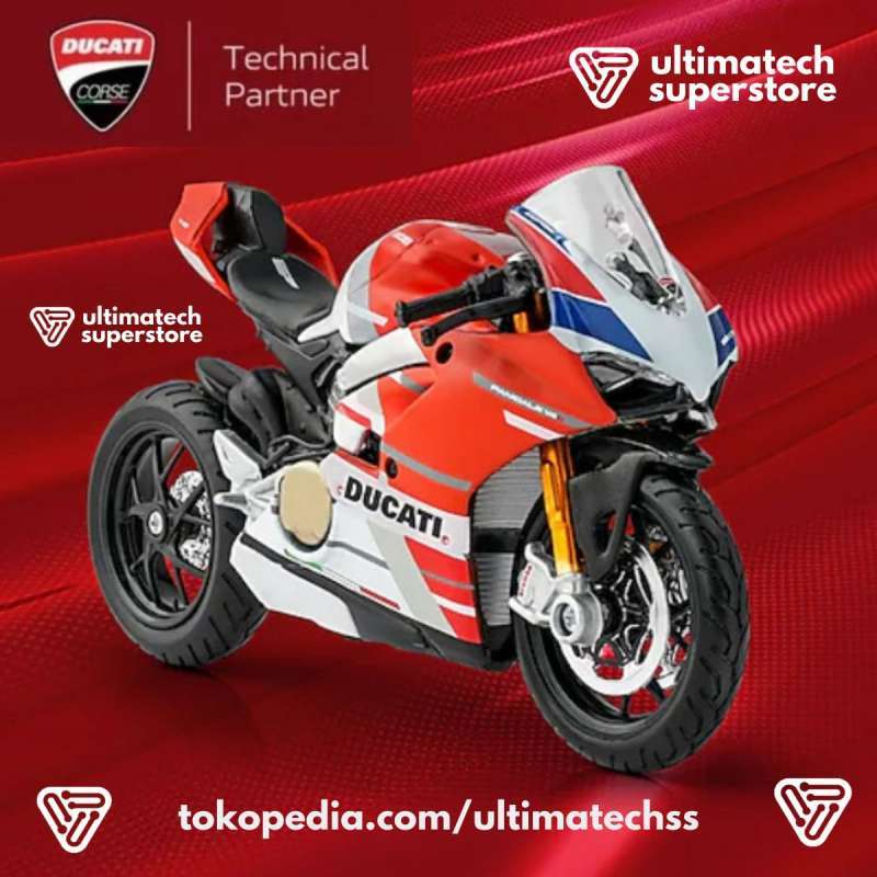 Promo Shell Ducati Panigale V4 S Corse Diecast Maisto Scale 1:18 Diskon ...