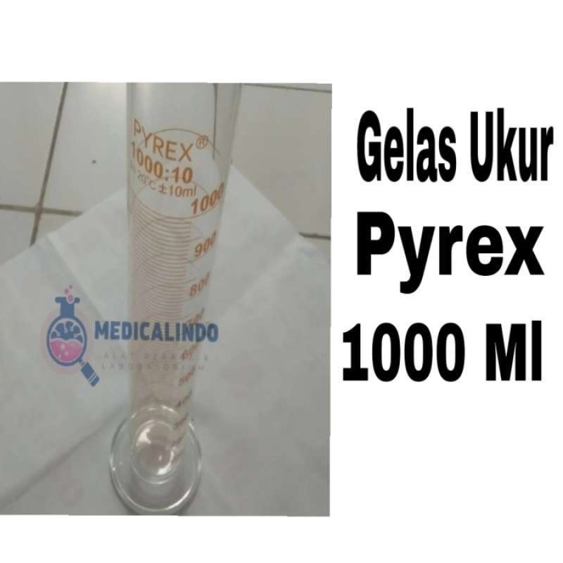 Promo Gelas Ukur Kaca Pyrex Rrc 1000ml / Measuring Cylinder 1000 Ml ...
