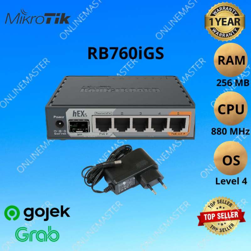 Promo Mikrotik Router Rb760igs Hex S Diskon 23% Di Seller Skala Store ...
