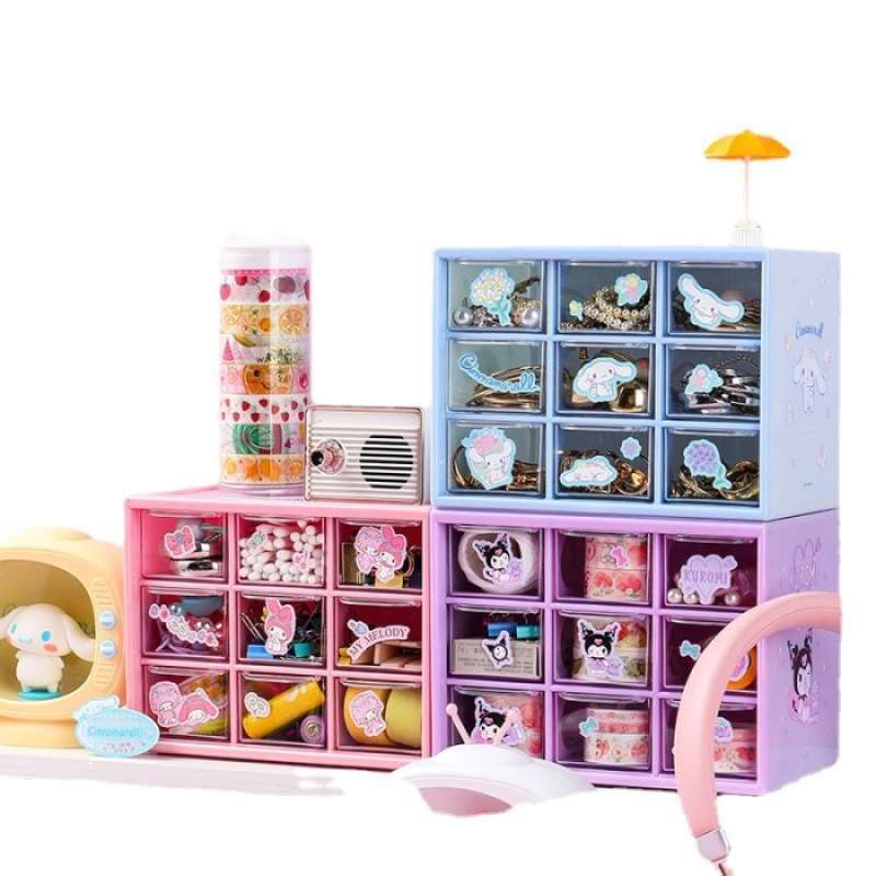 Promo Miniso X Sanrio Laci Penyimpanan Kuromi My Melody Cinnamon Roll ...