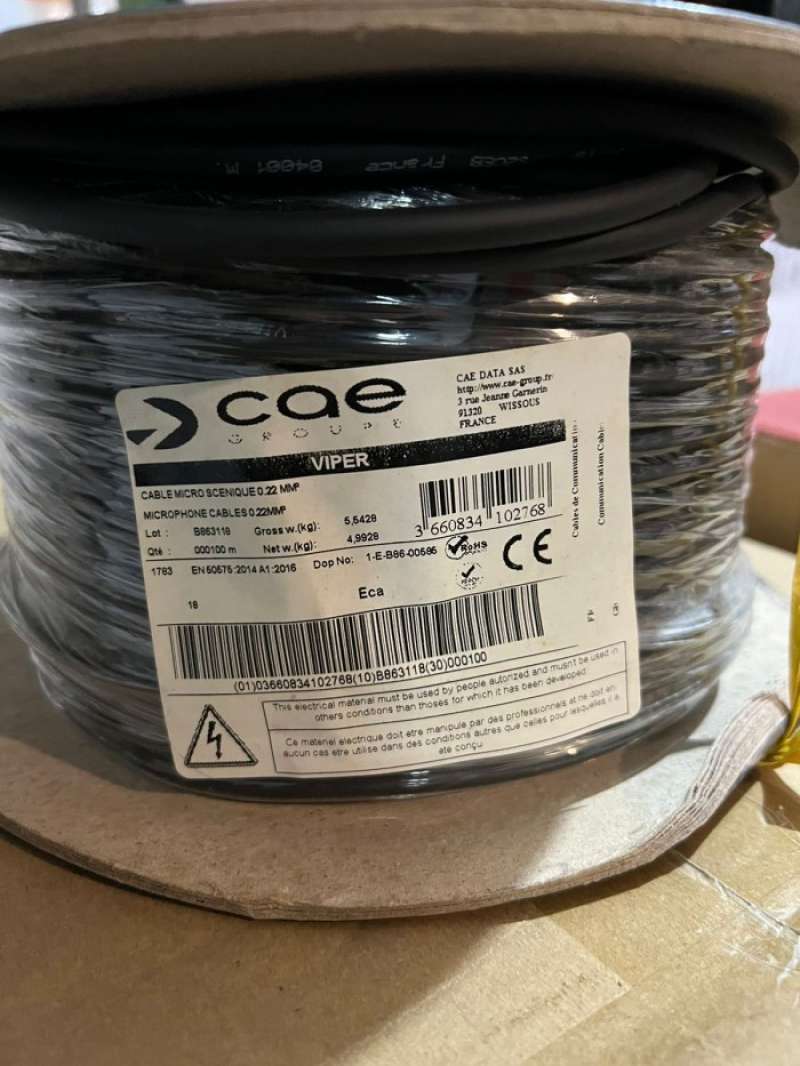 Promo Cable Microphone S2ceb - Viper - 100 Mtr - Made In France Diskon ...