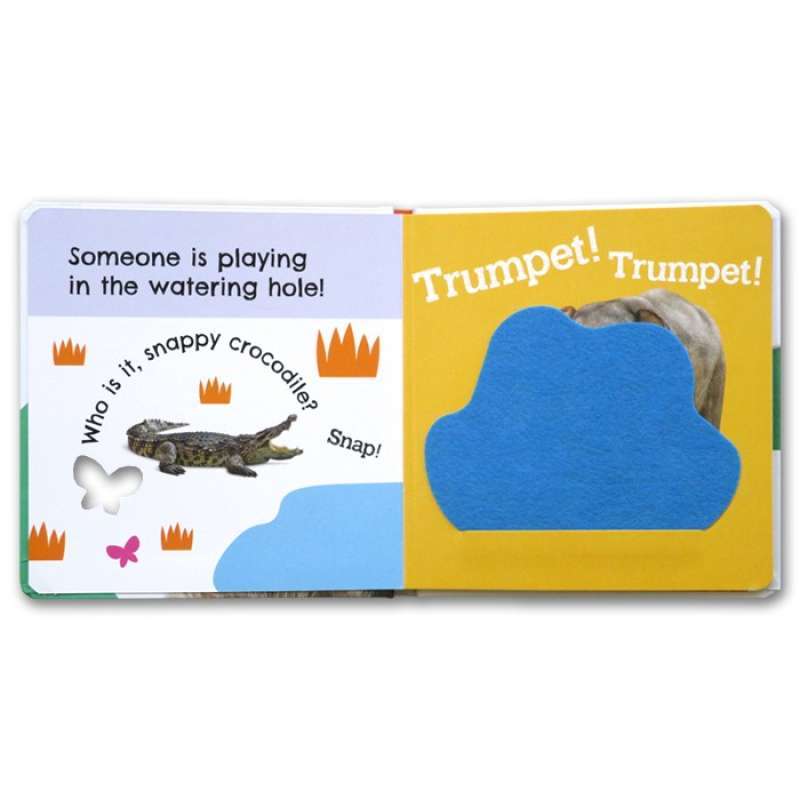 Promo Baby's First Wild Animals Board Book With 5 Felt Flaps To Lift ...