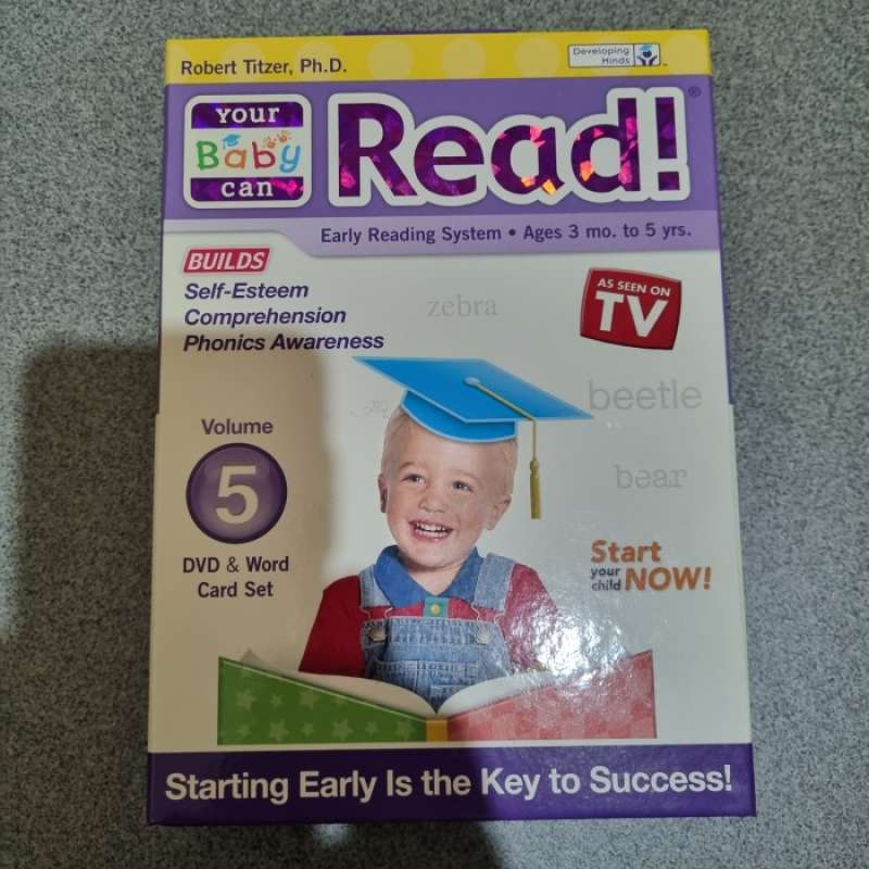 Promo Your Baby Can Read 5 Robert Titzer Dvd Word Card Set Original Ori ...