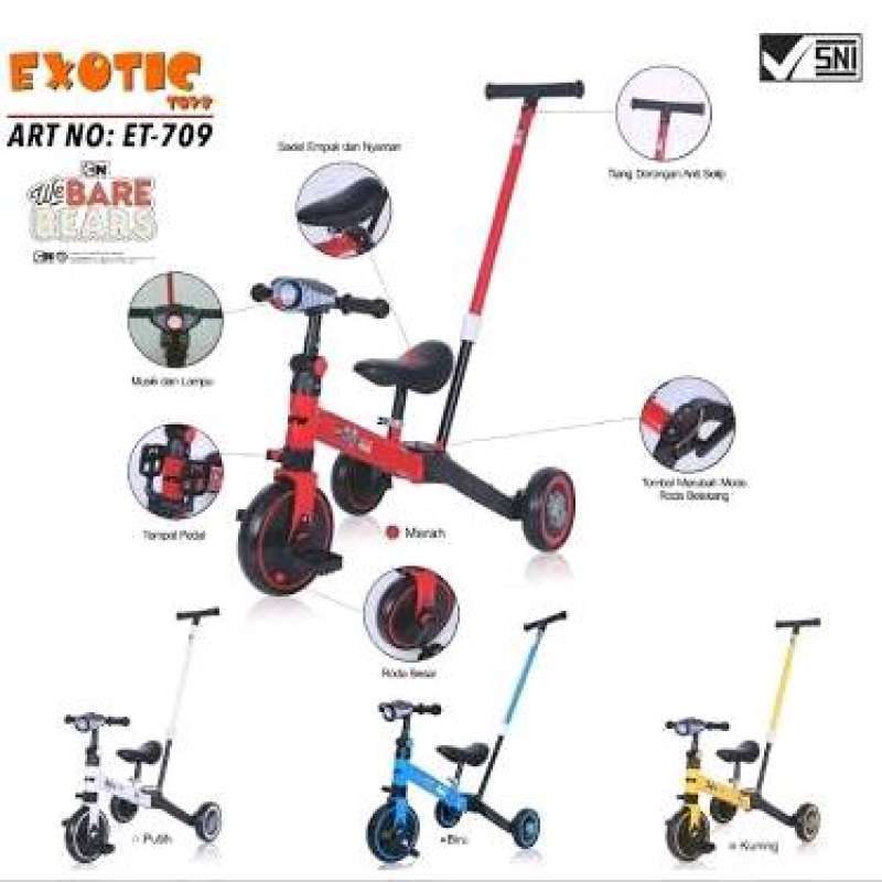 Jual Exotic Balance Bike Et 709 4in1 Sepeda Keseimbangan Anak Sepeda ...