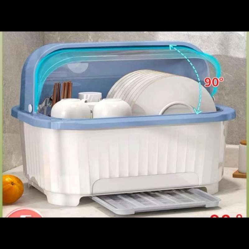 Jual Kr Rak Piring Tertutup Plastik Kecil Pengering ...