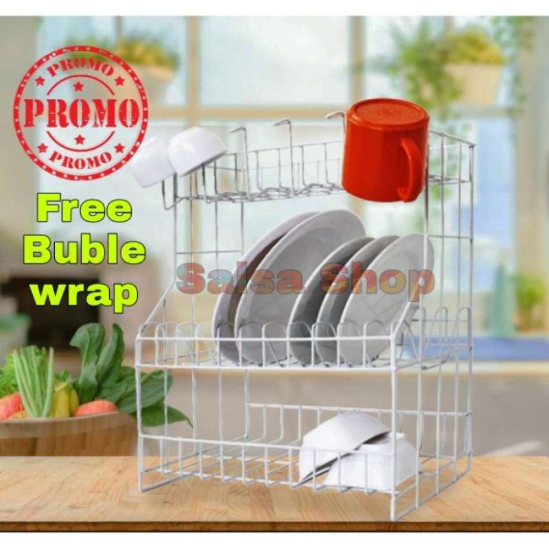 Jual Rak Piring Susun 3 Gelas Rpk 03 Gelas Rak Piring Anti Karat - Rpk ...