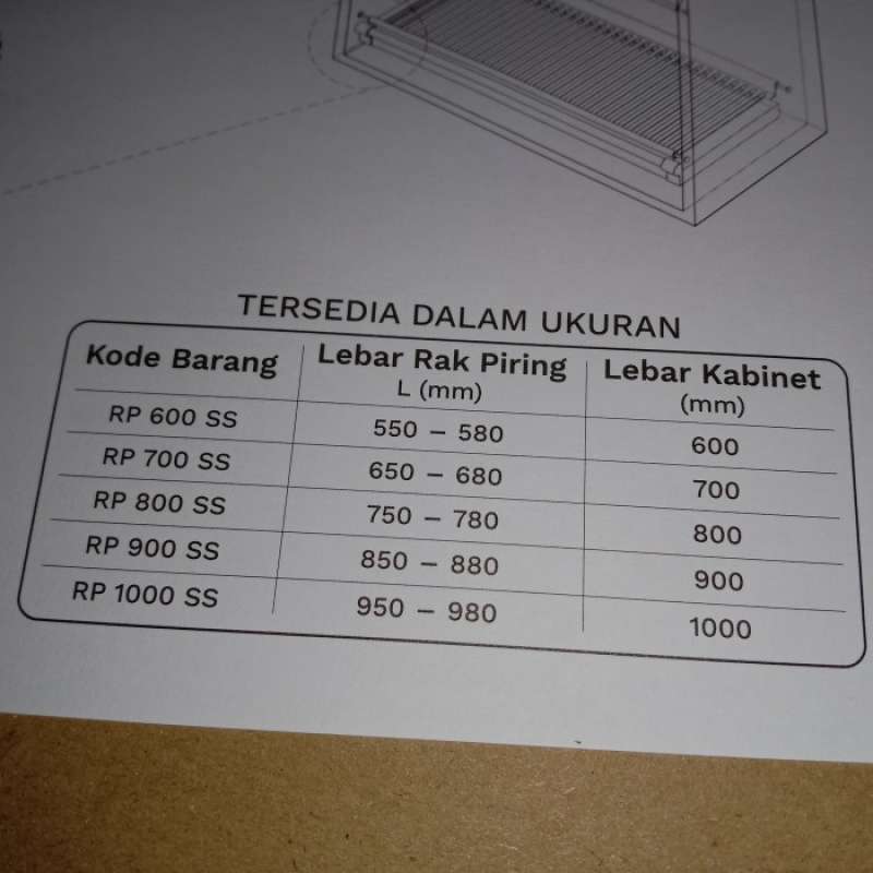 Jual Rak Piring Gelas Gantung Huben 60cm, 70cm, 80cm, 90cm Stainless Steel - 70 Di Seller ...