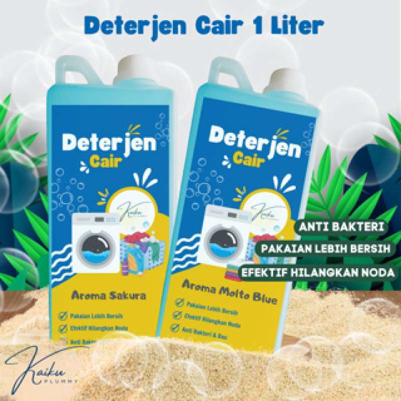 Promo Deterjen Cair Laundry / Liquid Detergent 1 Liter Premium Kaiku ...