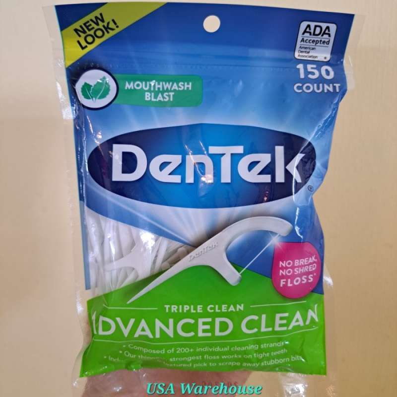 Jual Dentek Triple Clean Advanced Clean Benang Gigi 150 Count Di Seller ...