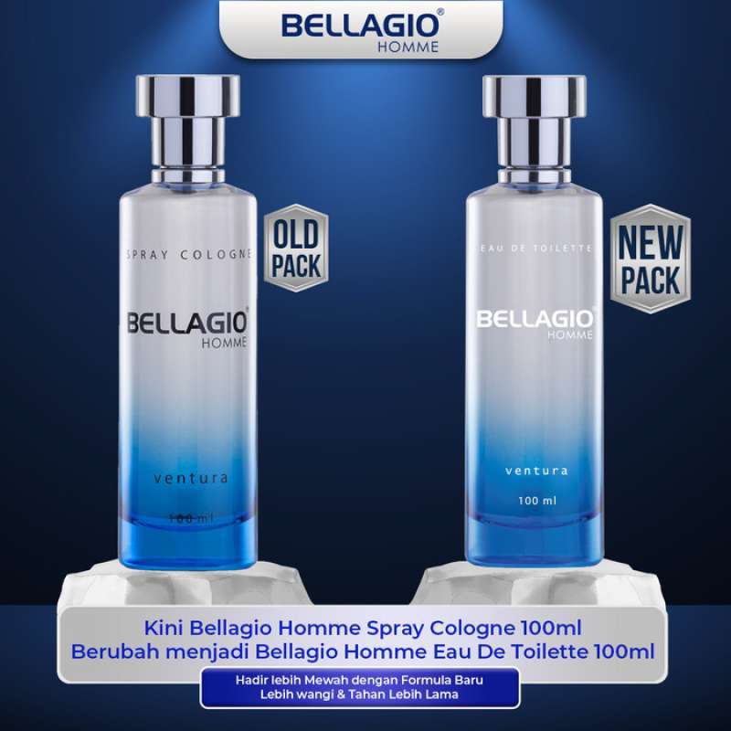 Jual Bellagio Spray Cologne Ventura (blue, 100ml) Di Seller Raindrop ...