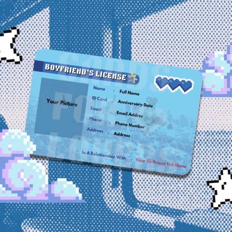 Jual Cards For Lovers Cute Couple License Card Kartu Tanda Pacaran Di ...