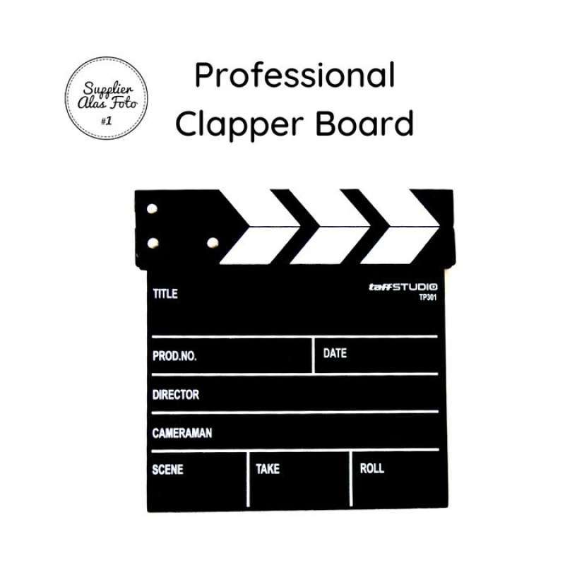 Jual Saf Clapper Board Papan Film Sutradara Props Produksi Foto Profesional Di Seller Aghanim ...