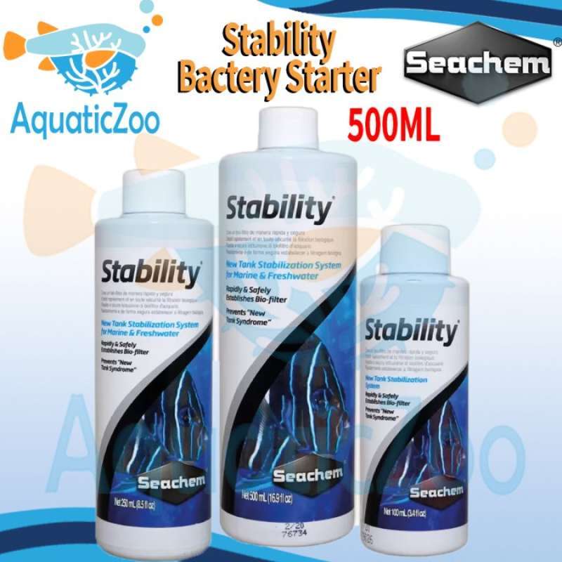 Promo Seachem Stability 500ml Bakteri Starter Bactery Cair Aquarium Bakteria Diskon 23% Di ...