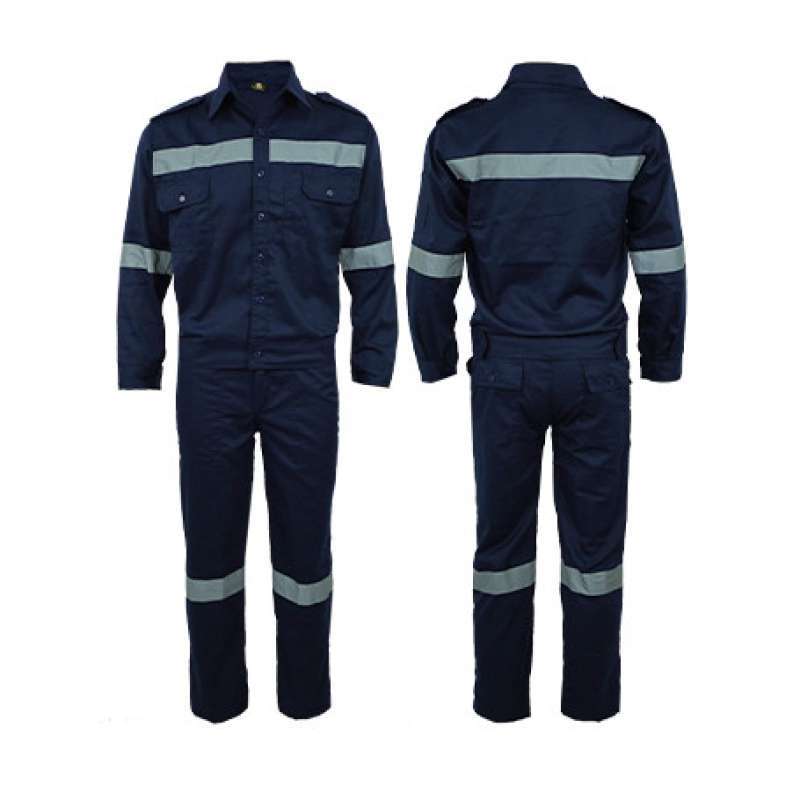 Jual Wearpack Terusan / Coverall / Baju Safety Terusan M Navy/biru ...