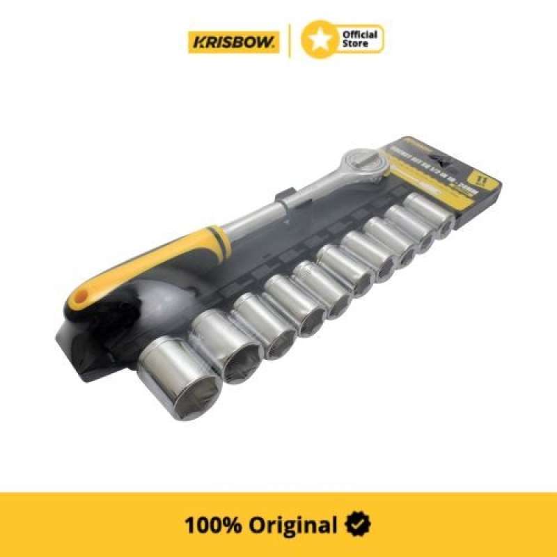 Jual Krisbow Socket Set Kunci Sok Sq 1/2 10-24 Mm 11pcs Lrsos11 Di ...