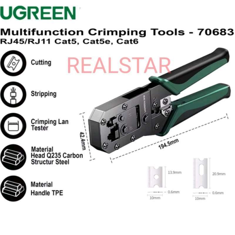 Jual Crimping Rj45 Rj1 Ugreen Tang Crimping Kabel Lan - Ugreen 10952 ...