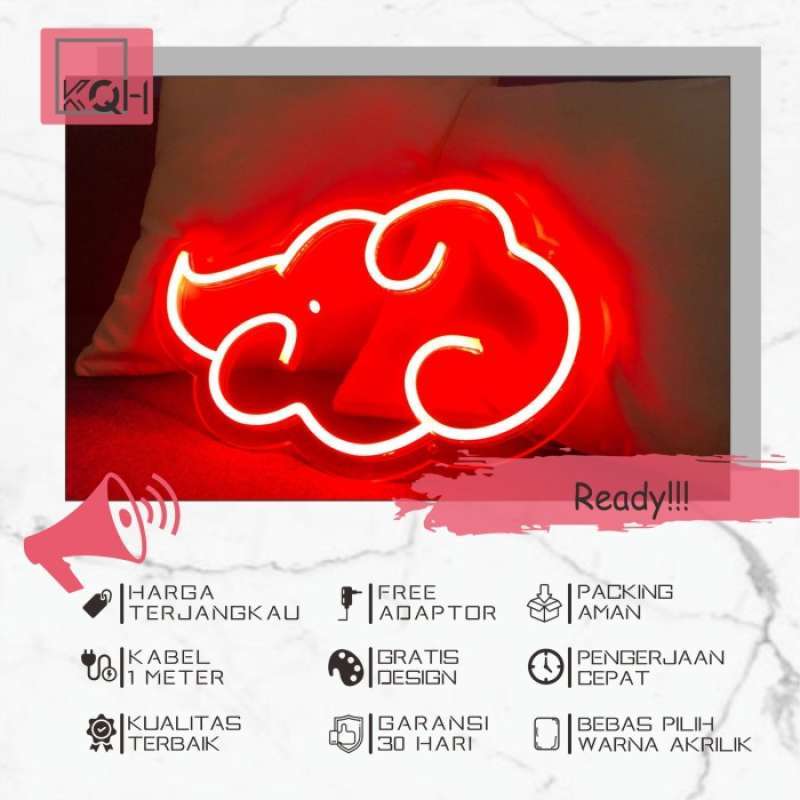 Jual Neon Flex Akatsuki Ready!!!/ Neonsign Game/custom Led /lampu Tidur ...