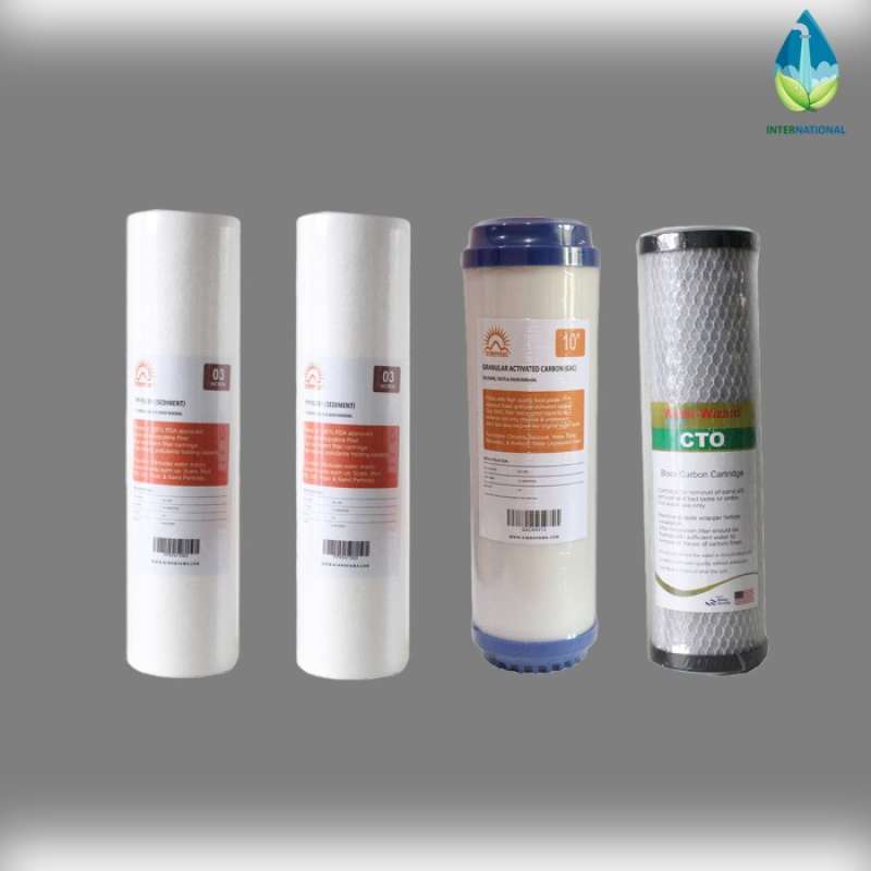 Jual Paket Sparepart Cartridge Filter Air 10 4 Tahap Ssgc/filter Air ...