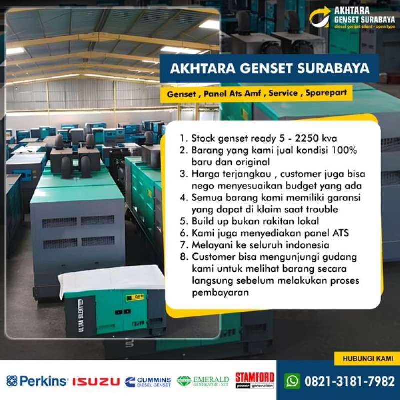 Jual Silent Genset 300 Kva - Perkins Cummins Isuzu Emerald Di Seller Gudang Genset Surabaya ...