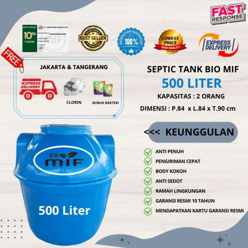 Jual Septic Tank Bio, Biotech, Biofil, Biotank 500liter, Septic Tank Di ...