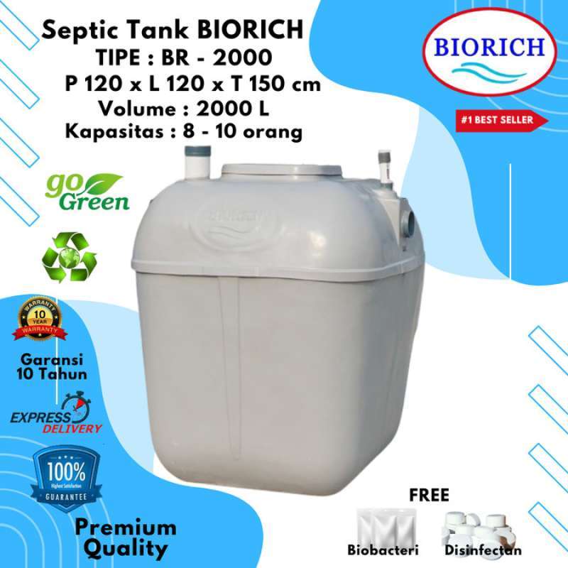 Jual Septic Tank / Tangki Septik Biorich [8-10 Orang] Biotek Biofil ...