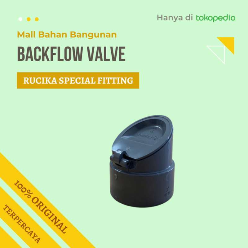 Jual Backflow Valve Back Flow Special Fitting Rucika Sambungan Pvc 3 4 ...
