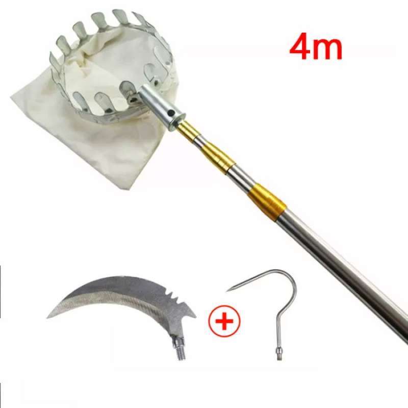 Jual Alat Pemetik Buah Metal Fruit Picker / Alat Bantu Petik Pengambil ...