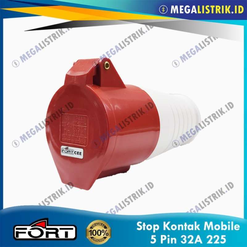 Jual Premium Fort Stop Kontak Industrial 5 Pin 32a / Mobile Socket ...