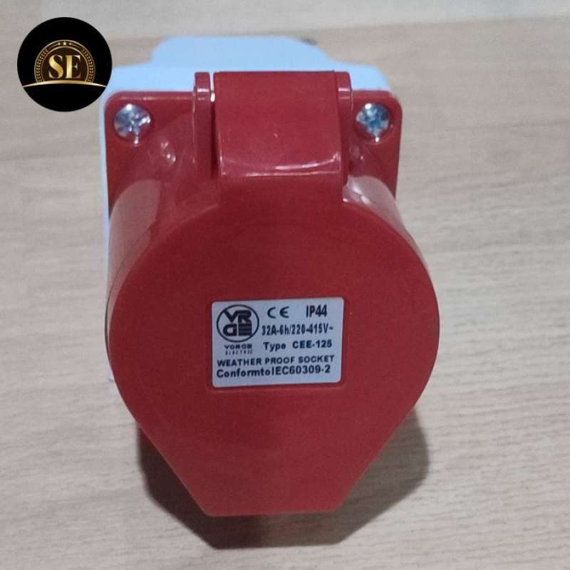 Jual Premium Industrial Surface Socket 5 Pole 32 A Cee 125 5pin Stop ...