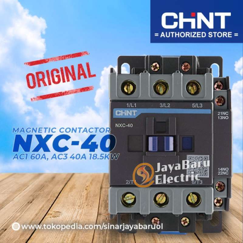 Jual Contactor Kontaktor Chint Nxc-40 Nxc40 24v 36v 48v 110v 220v 400v Di Seller Yama ...
