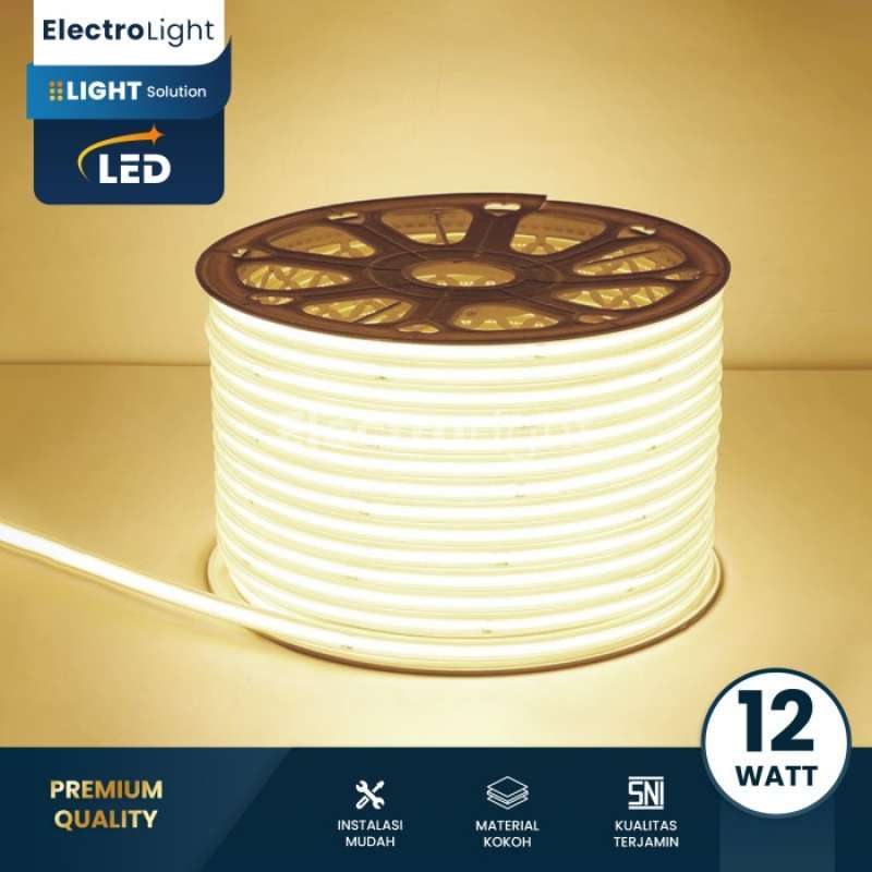 Jual Lampu Strip Led Cob 220v Selang 1roll 100meter Waterproof ...