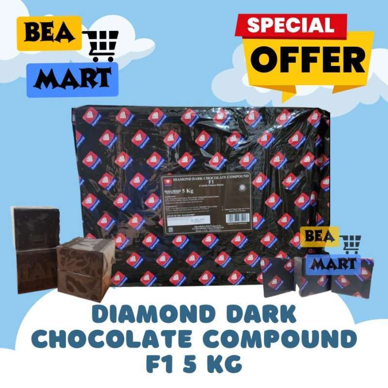 Jual Diamond Dark Chocolate Compound F1 5kg | Coklat Cokelat Batang ...
