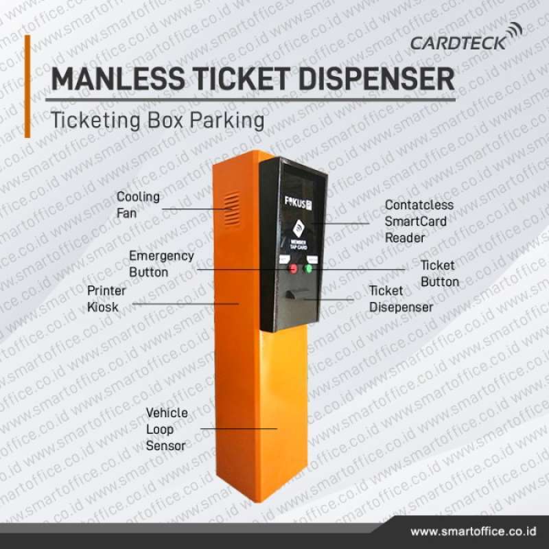 Jual Manless Tiket Box Dispenser Parkiran Berbayar Dan Rfid Membership ...