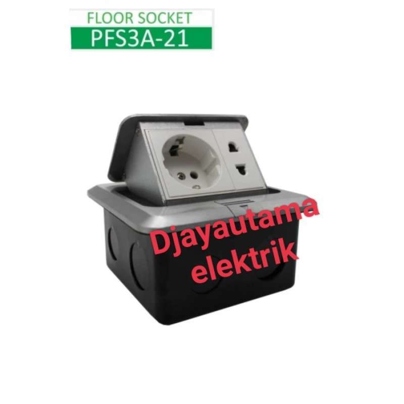 Jual Floor Socket Schuko (2p+e; 16a) Pfs3a-21 / Pfs3a-2d / Pfs3a-2t ...