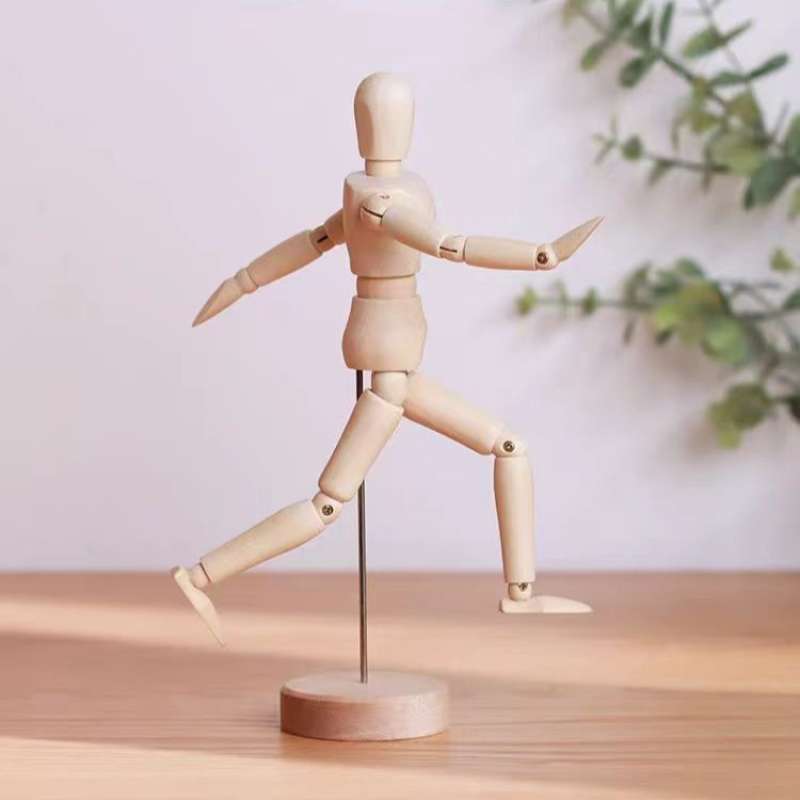 Jual Manekin Kayu Manekin Tangan Pajangan Action Figure Hiasan Meja ...