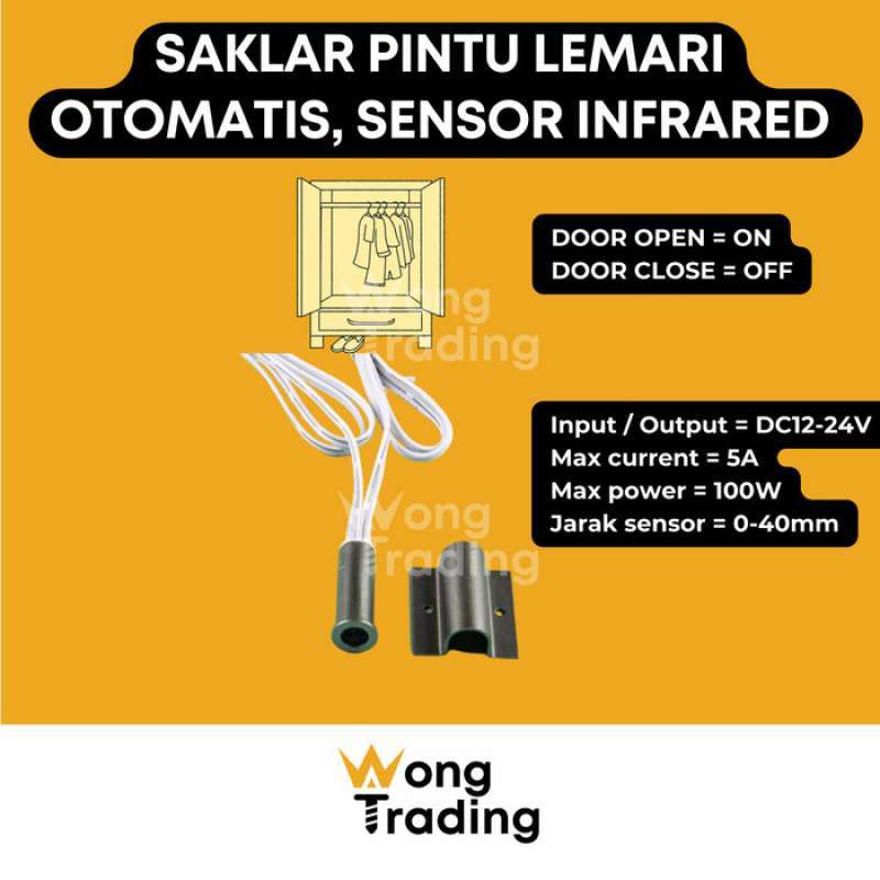 Jual Switch Sensor Otomatis Ir Infrared On Off Saklar Lemari Led Lampu ...