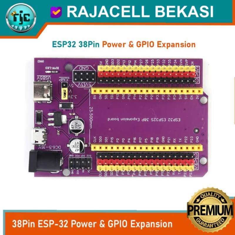 Jual 38pin Esp-32 Breakout Board For Esp32 Terminal Power & Gpio ...