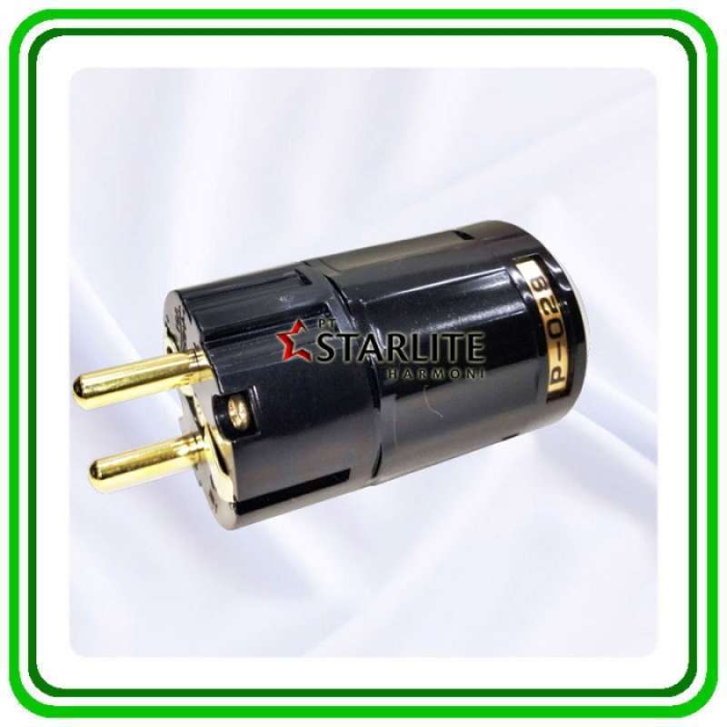 Jual Steker Audio Power Plug Eu Male Audiophile Quality - Hitam Di ...
