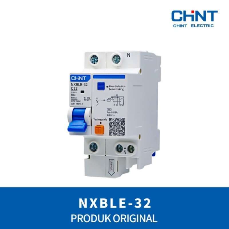 Jual Rcbo Chint Elcb + Mcb Nxble-63 1p+n 6ka 6a 10a 16a 20a 25a - 25a ...