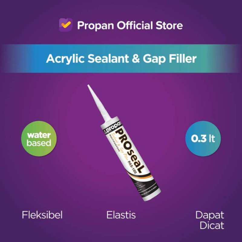 Jual Proseal Acrylic Sealent & Gap Filler 300 Ml - White Di Seller ...