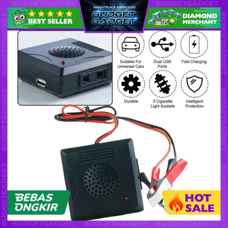 Jual Power Inverter Pure Sine Wave Car Dc 12v To Ac 220v 180w Usb Di Seller Aghanim - Cengkareng ...