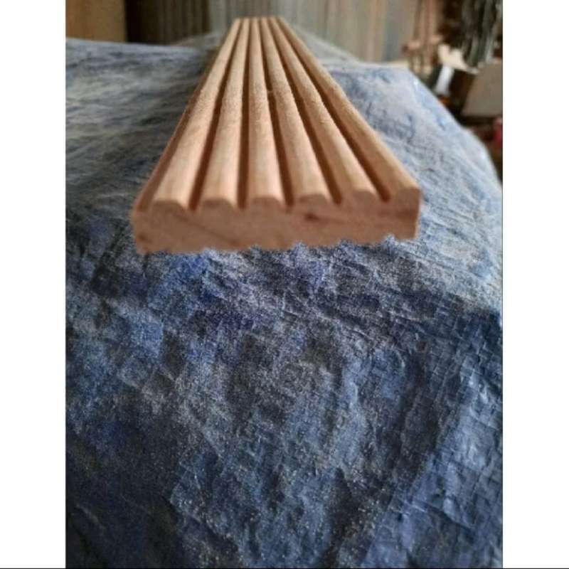 Jual Lis Kayu Meranti List Gelombang Kecil Setengah Lingkaran Bulat ...
